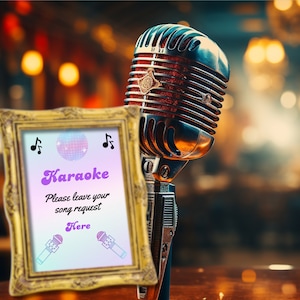 KARAOKE PARTY BUNDLE | Request a Song | Karaoke Sign up | Song Request ...
