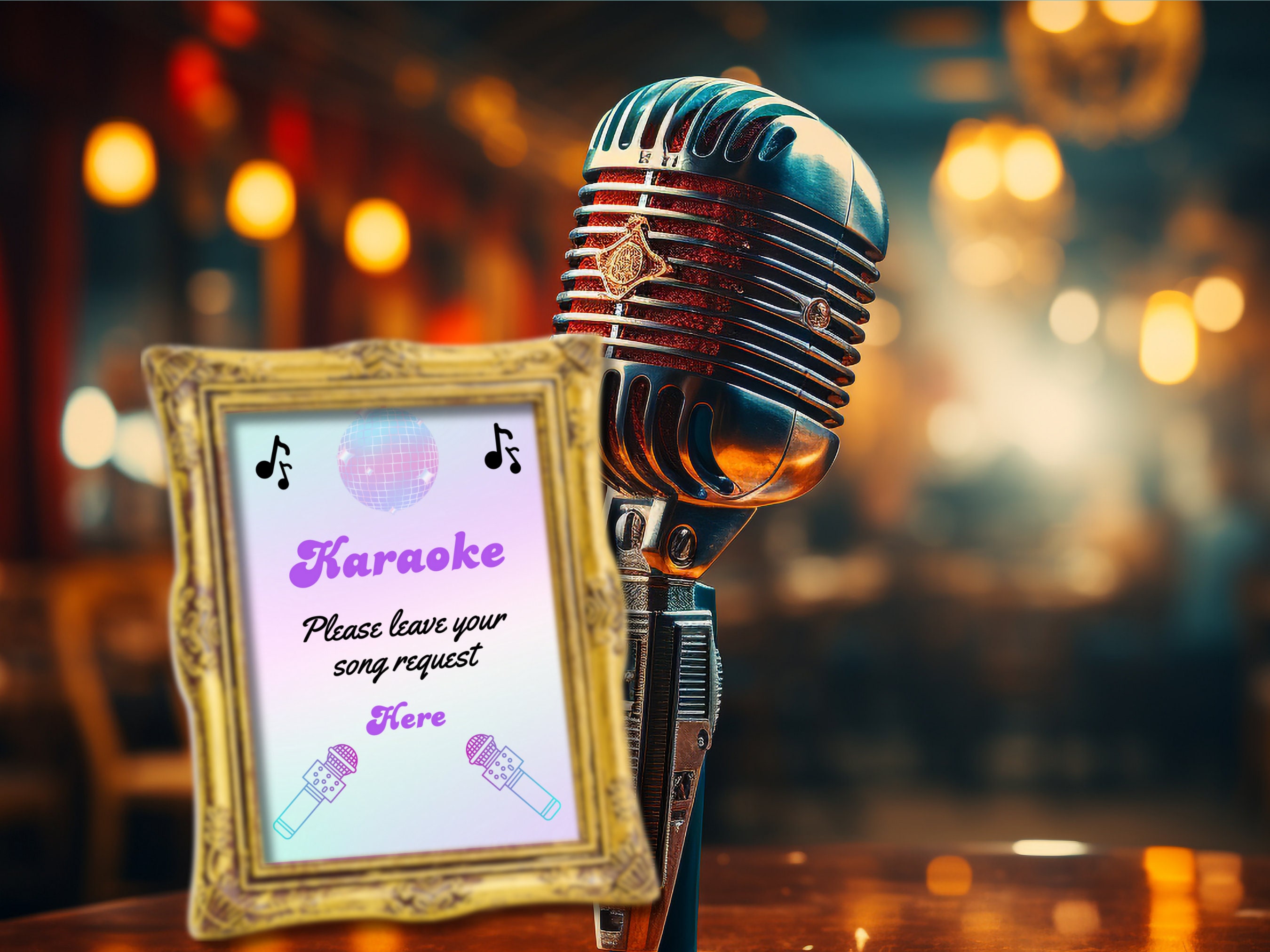 KARAOKE PARTY BUNDLE | Request a Song | Karaoke Sign up | Song Request ...