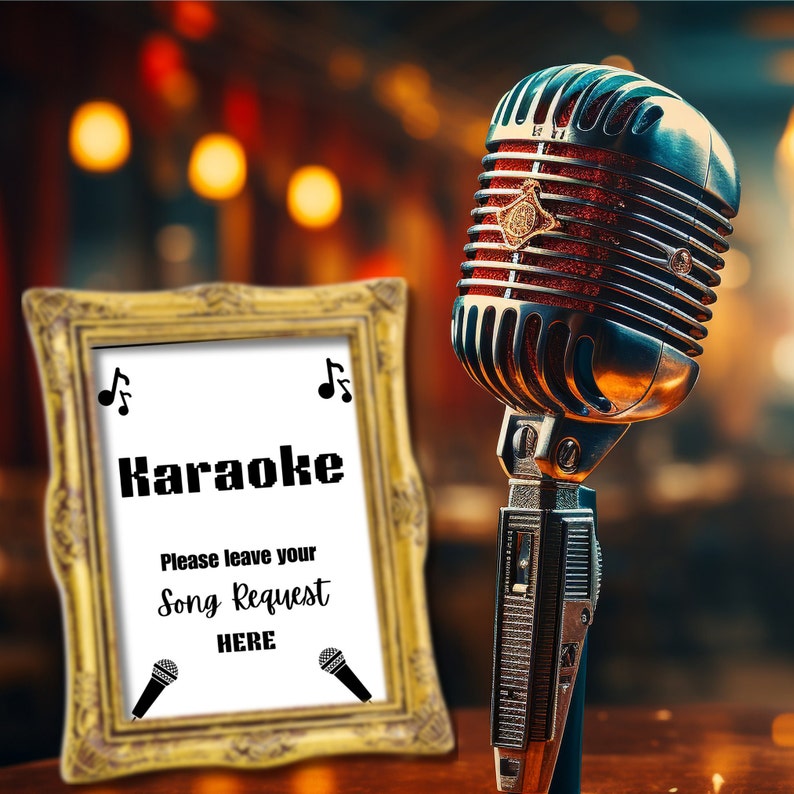 KARAOKE PARTY BUNDLE | Request a Song | Karaoke Sign up | Song Request ...
