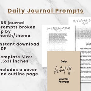 What If... Daily Journal Prompts | Daily Writing Journal | 365 Creative ...