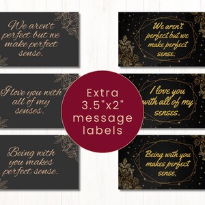 5 SENSES GIFT LABELS | Five Senses | Anniversary Gift | Valentine's ...