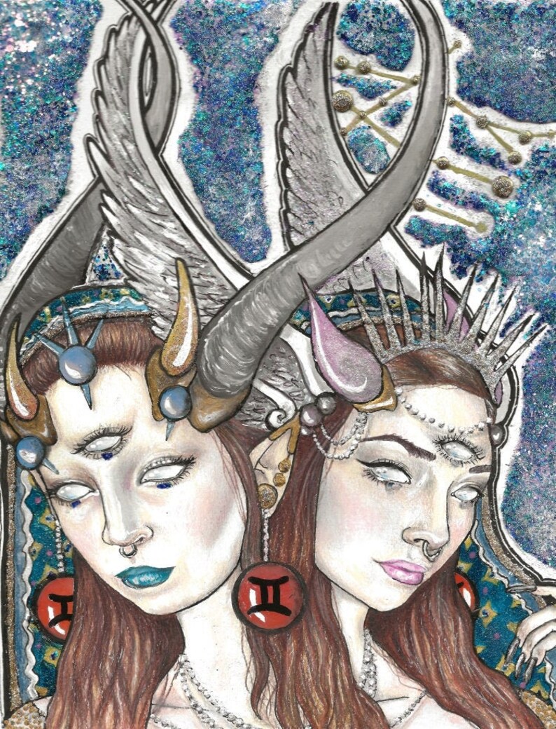 GEMINI DEMON GODDESS20 PRINT | Etsy