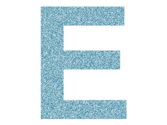 Blue Alphabet Clipart, Light Blue Glitter Letters, Numbers Clipart ...