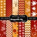 Digital Paper Pack Autumn Leaves Paper Digital Scrapbook - Etsy
