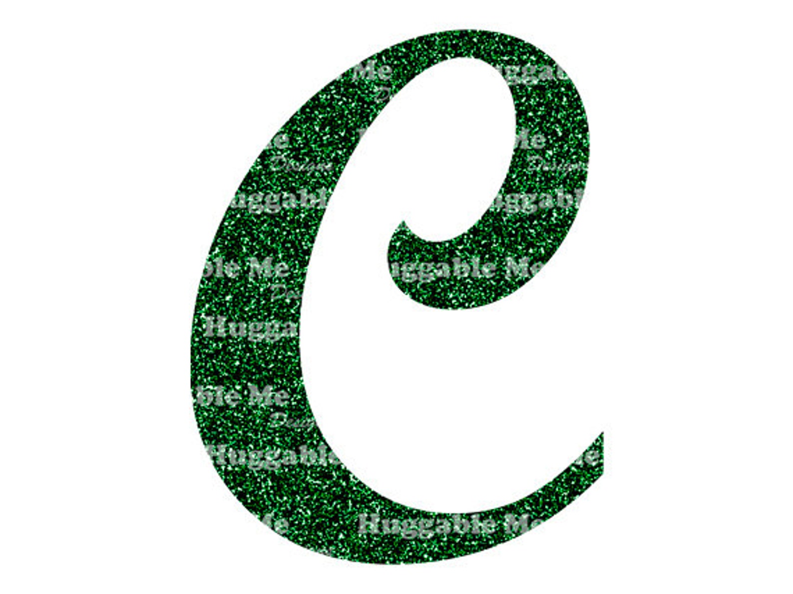 Glitter Alphabet Clip Art Green Glitter Digital Letters - Etsy