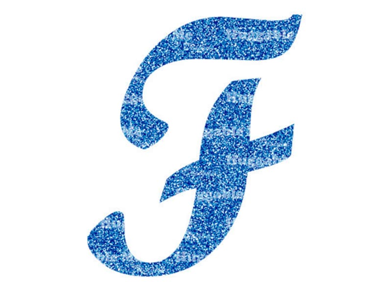 Blue Glitter Alphabet Clip Art Digital Glitter Letters - Etsy