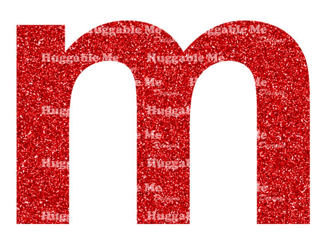 Red Glitter Alphabet Clip Art Digital Glitter Letter and - Etsy