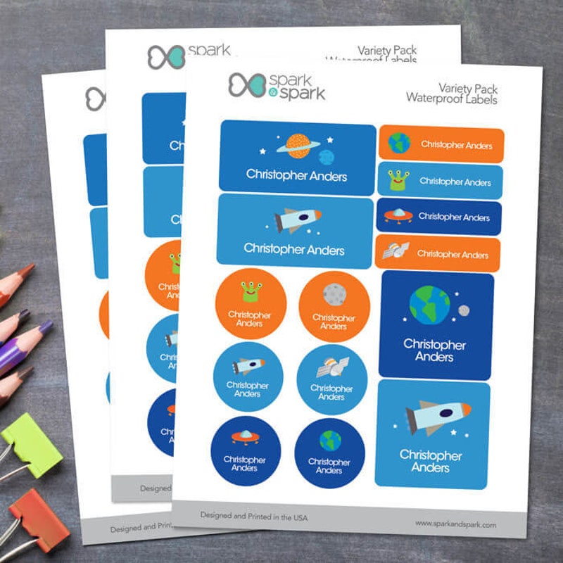 Outer Space Labels - Etsy