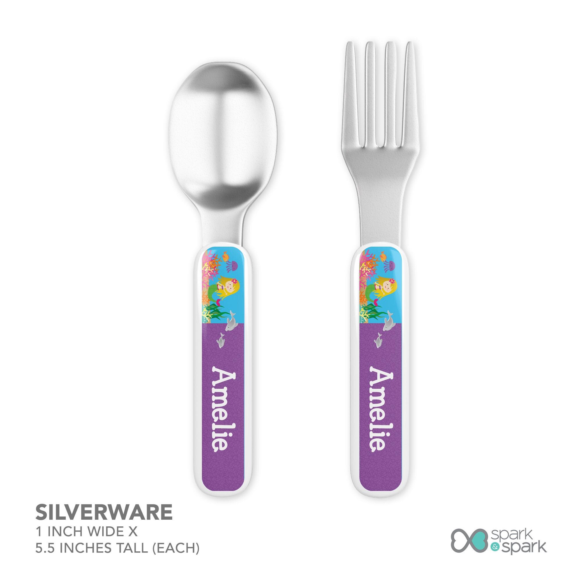 Sweet Mermaid Mealtime Set - Custom Dinnerware for Kids - Children's ...