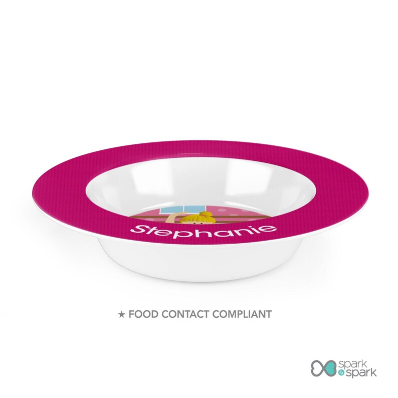 Custom Kids Plate - Ballerina Studio, Personalized Girls Plate, Custom ...