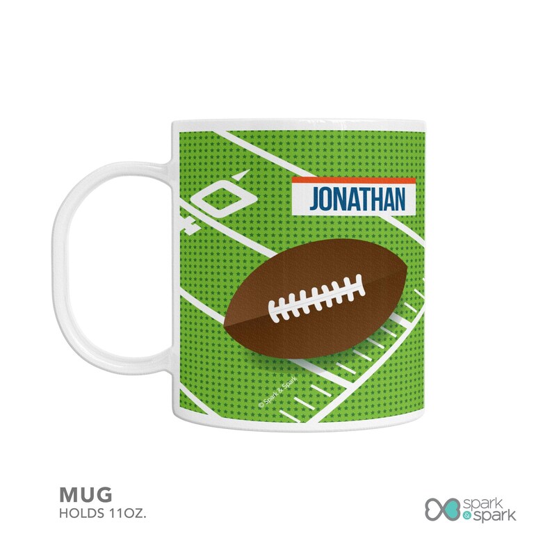 Football Fan Mealtime Set - Custom Dinnerware for Kids - Children's ...