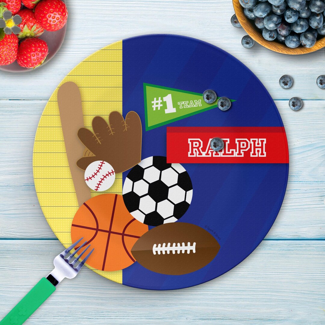 Love for Sports Mealtime Set - Custom Dinnerware for Kids - Children's ...