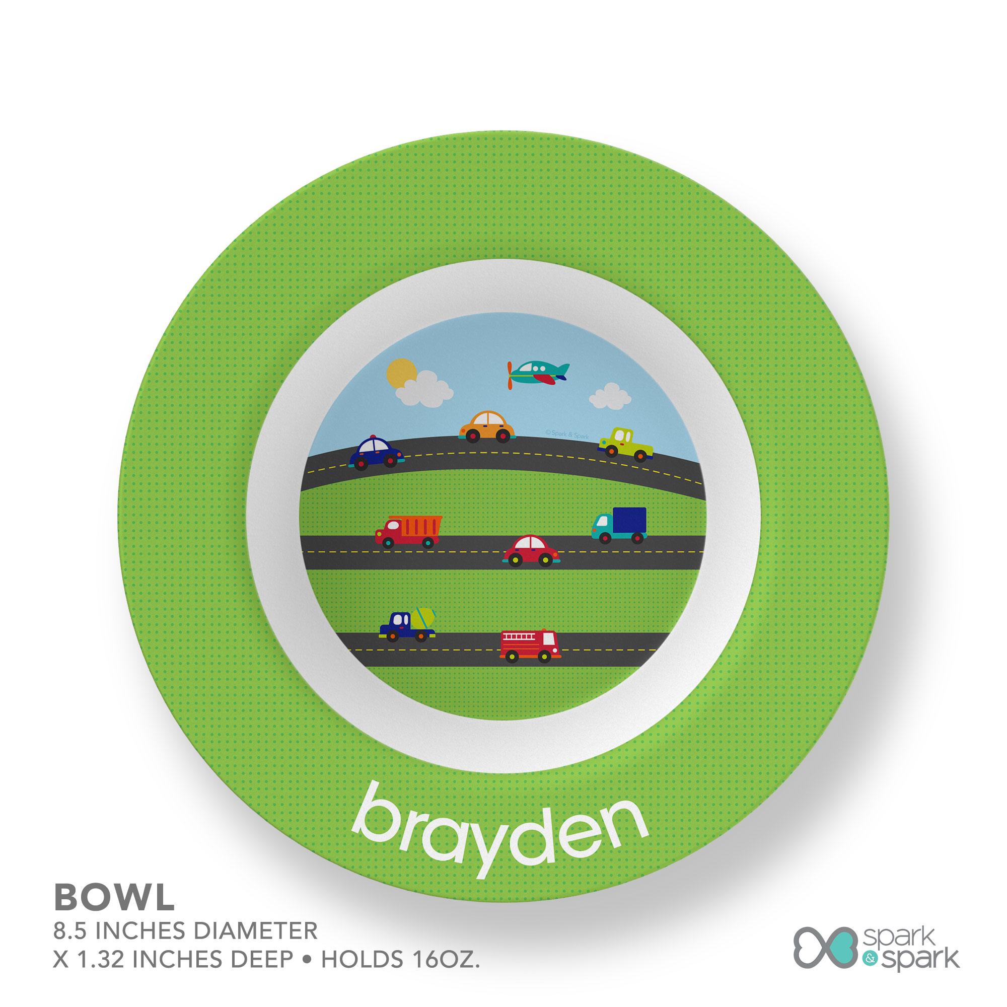 My Commute Mealtime Set - Custom Dinnerware for Kids - Children's Plate ...