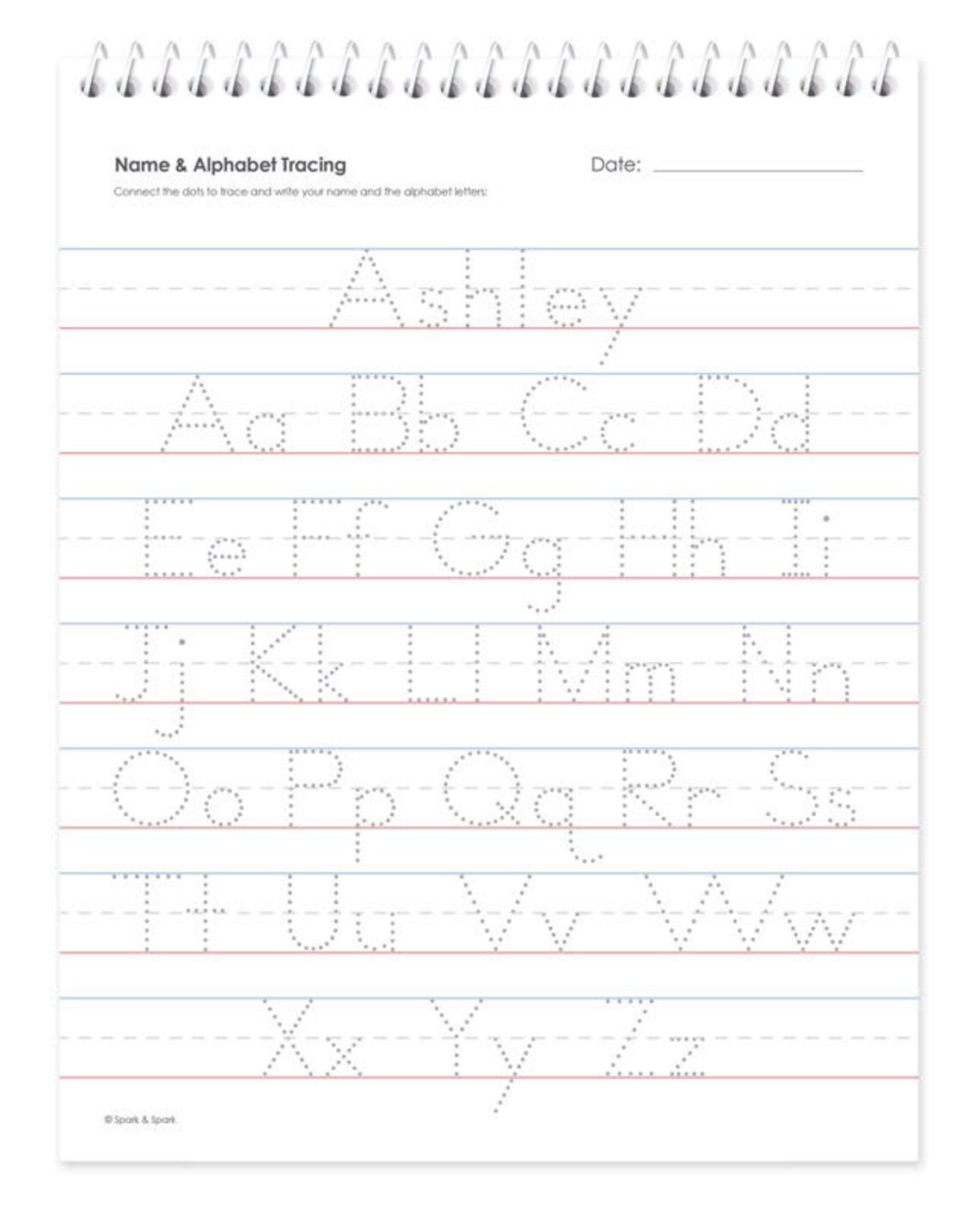 English Vertical Writing Book for Girls | Activity Workbook for Kids ...