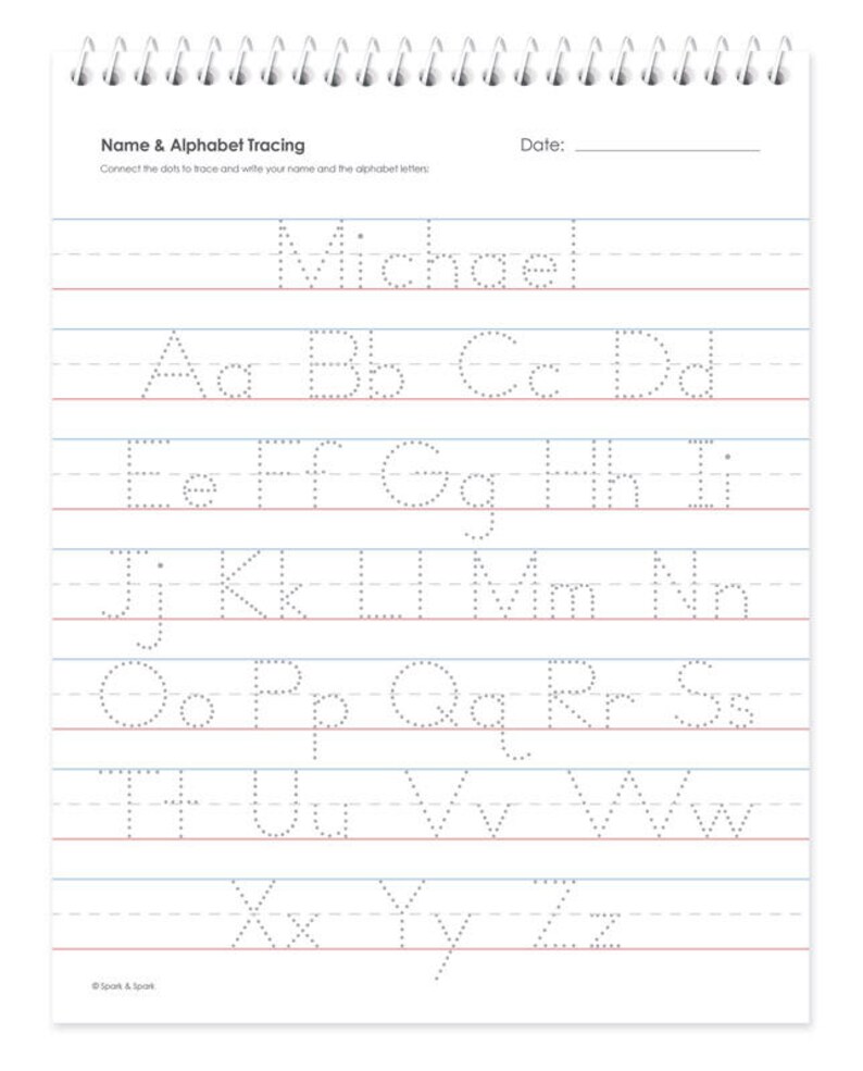 English Vertical Writing Book for Boys Activity Workbook for Kids ...