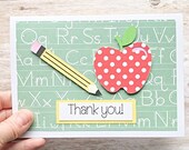 Teacher Thank You Card End of Year Teacher Card Teacher - Etsy