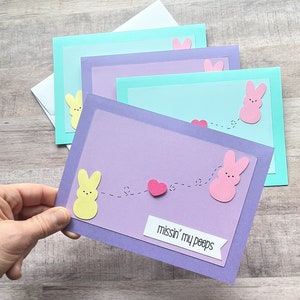 Missin My Peeps Easter Cards, Happy Easter Card Set, Funny Easter Cards ...
