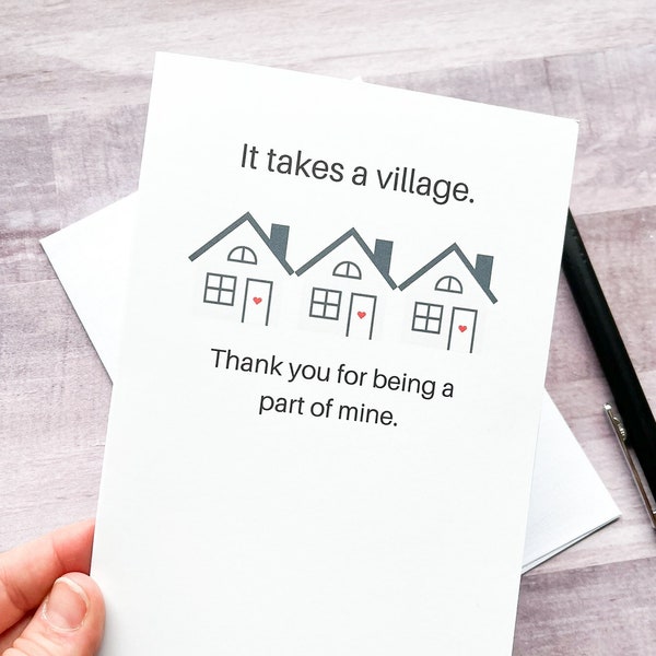 Thank You My Village - Etsy