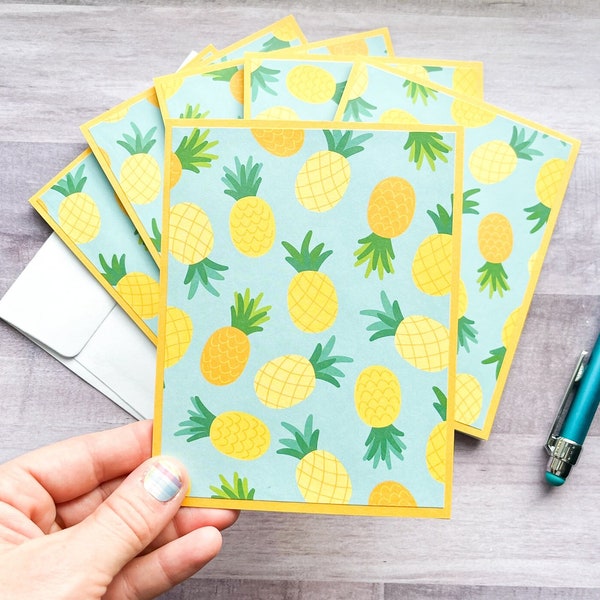 Pineapple Cards - Etsy
