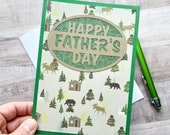 Happy Father's Day Card Camping Card Hunting Card - Etsy