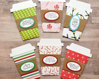 Printable Christmas Gift Card Holder Happy Holidays Card - Etsy