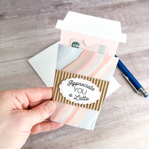Coffee Cup Gift Card Holder Appreciate You A Latte Employee | Etsy