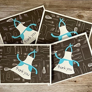 Set of Thank You Cards Business Thank You Cards Chef | Etsy