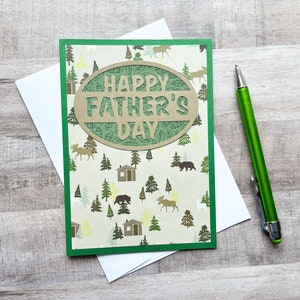 Happy Father's Day Card, Camping Card, Hunting Card, Handmade Father's ...