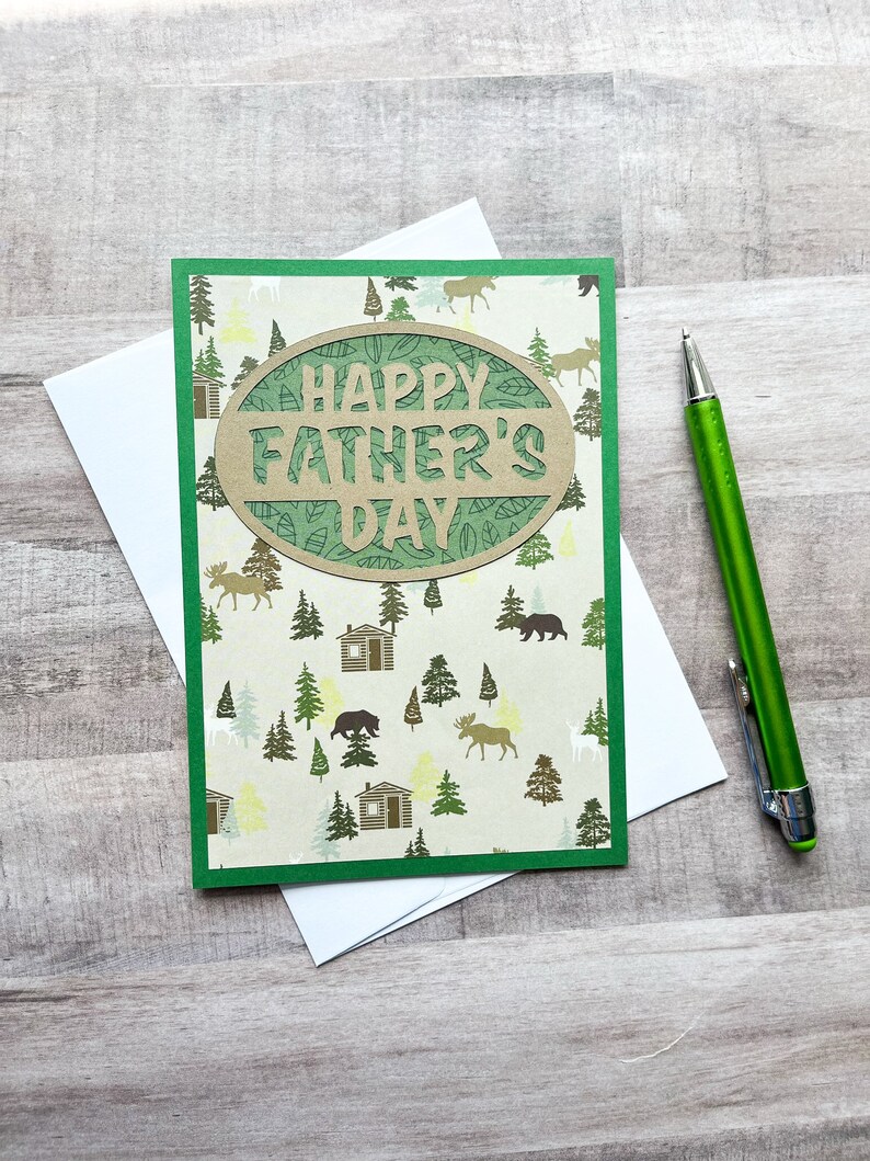 Happy Father's Day Card Camping Card Hunting Card - Etsy