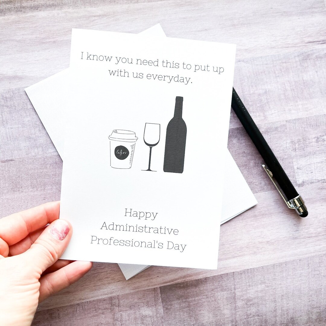 Funny Administrative Professional's Day Card, Administrative Assistant ...