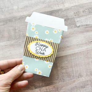 CNA Week Giftcard Holder, Coffee Cup Gift Card Holder, Gift for Nurse ...