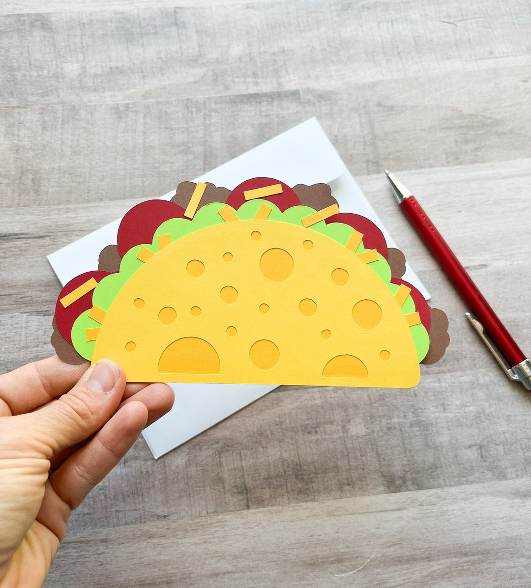 Taco Gift Card Holder, Restaurant Gift Card Holder, Food Gift Card ...