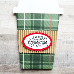 Coffee Cup Gift Card Holder, Happy Holidays Gift Card Holder, Christmas ...
