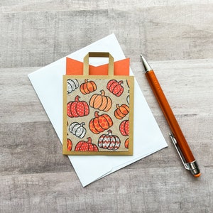 Shopping Bag Gift Card Holder, Halloween Gift Card Holder, Halloween ...
