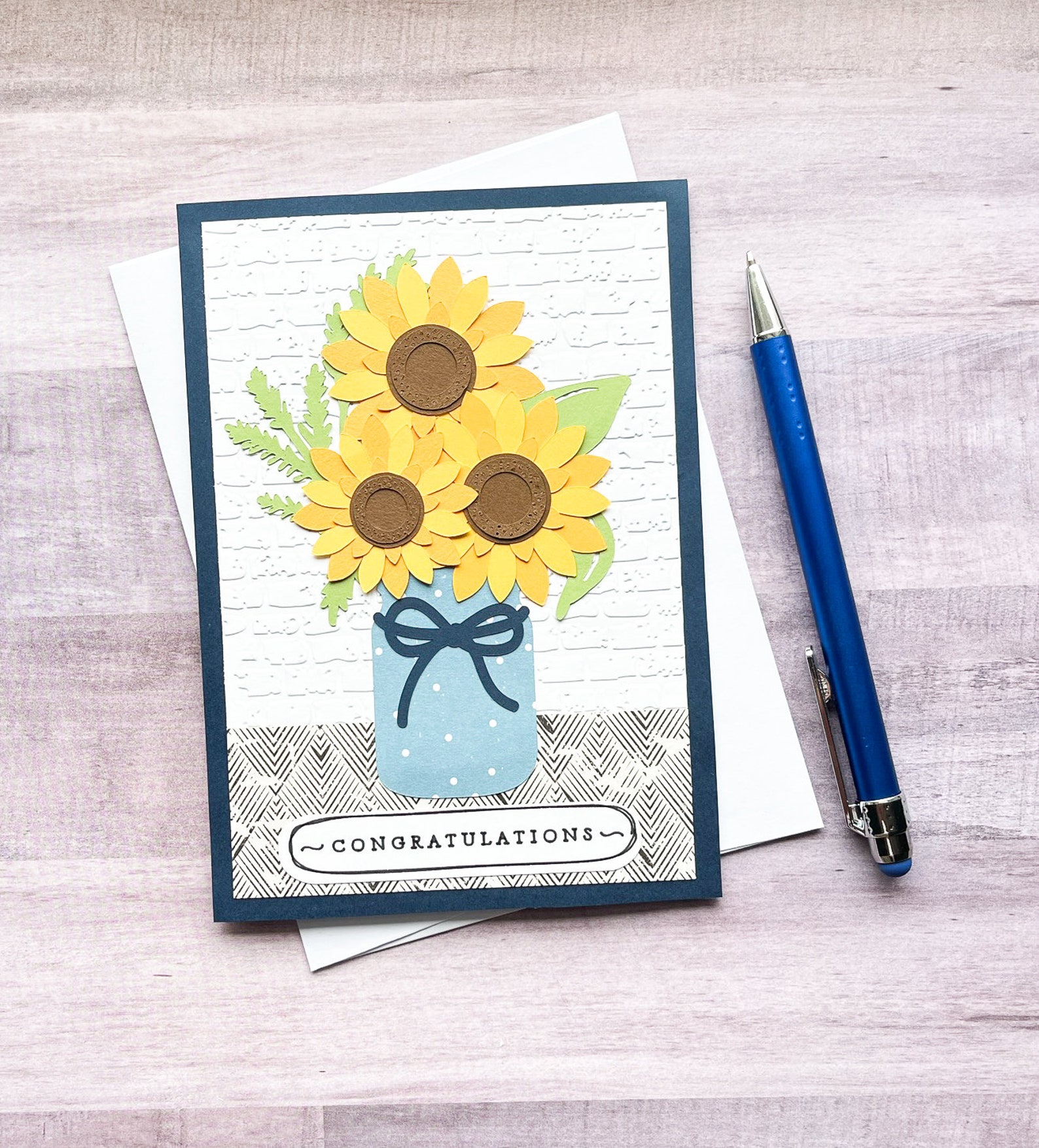 Congratulations Card for Her Sunflower Congratulations Card - Etsy