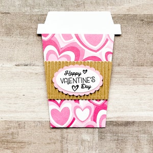 Happy Valentine's Day Gift Card Holder Coffee Cup Gift - Etsy