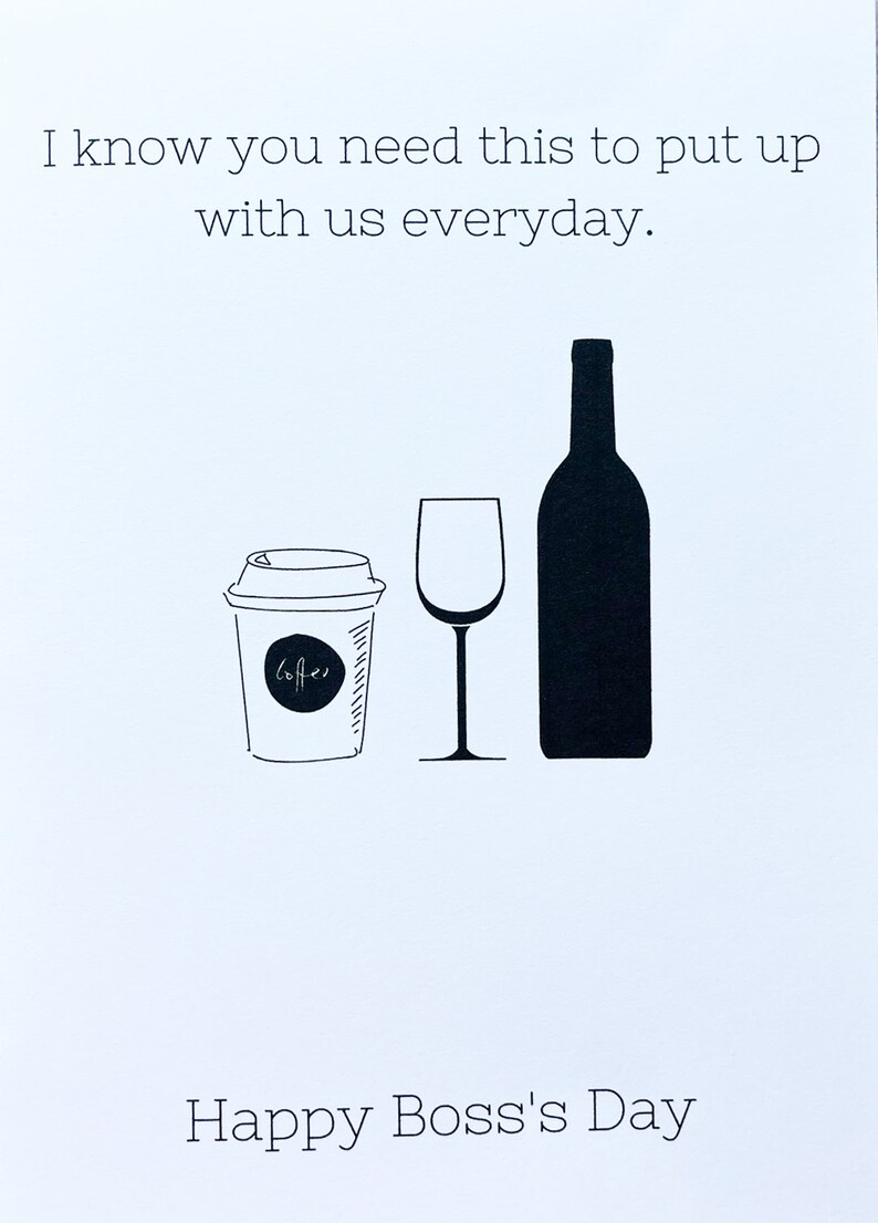 PRINTABLE Card for Boss's Day Funny Boss's Day Card - Etsy