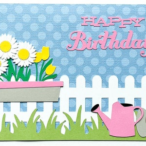 Birthday Card for Gardener Floral Birthday Card Happy - Etsy