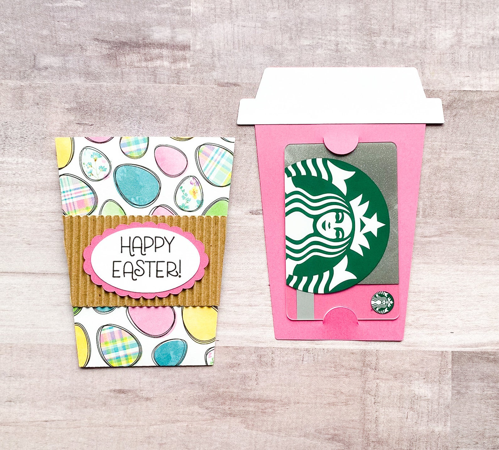 Coffee Cup Gift Card Holder Happy Easter Gift Card Holder - Etsy