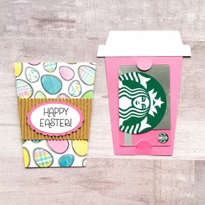 Coffee Cup Gift Card Holder Happy Easter Gift Card Holder - Etsy