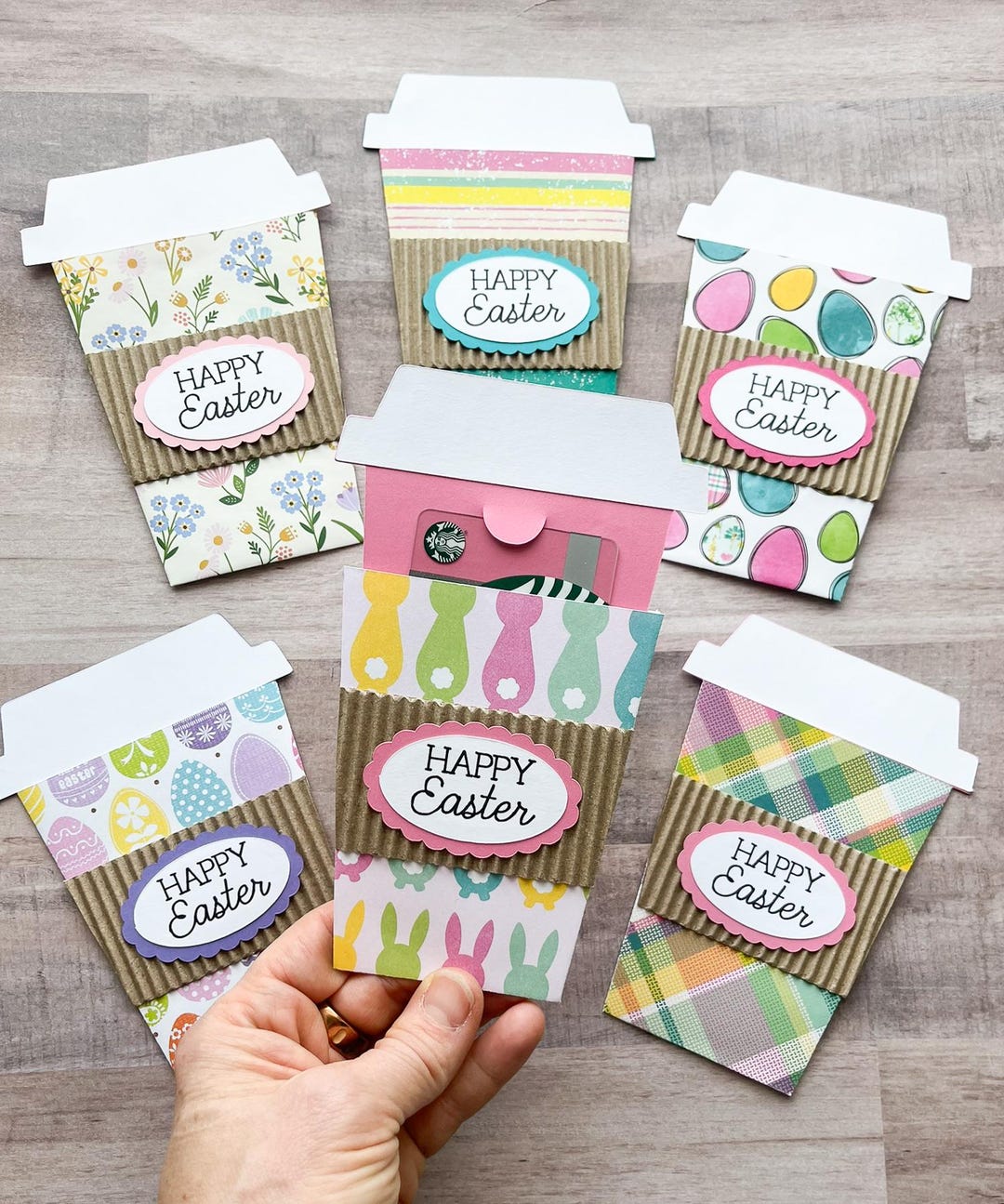 Easter Gift Card Holder, Coffee Cup Gift Card Holder, Gift for Easter ...