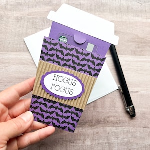 Coffee Cup Gift Card Holder, Halloween Gift Card Holder, Halloween Gift ...