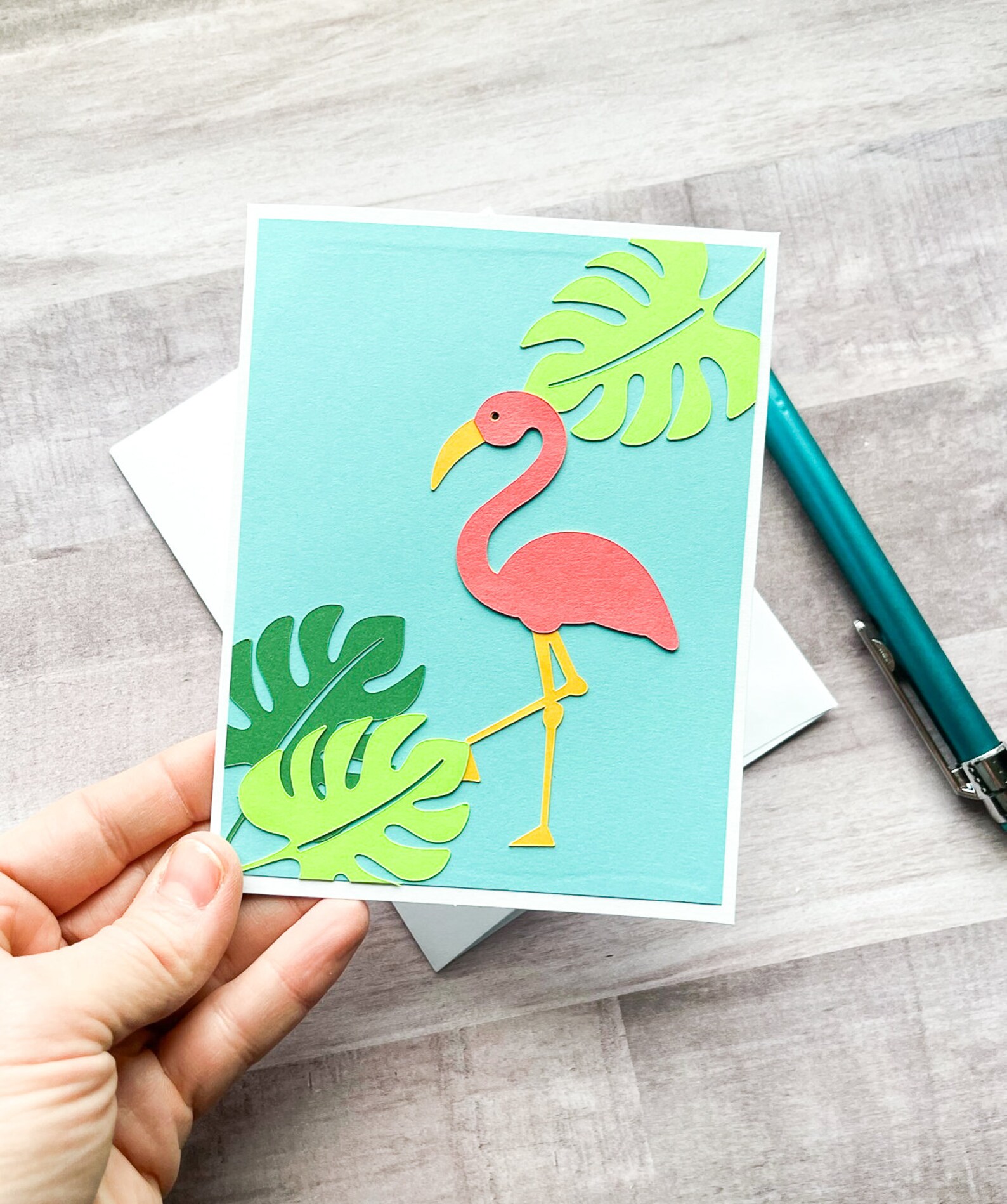Flamingo Notecards Flamingo Card Set Pack of Blank Cards - Etsy