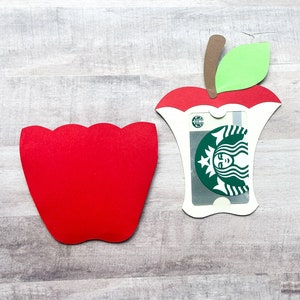 Apple Gift Card Holder, Teacher Gift Card Holder, Gift for Teacher ...