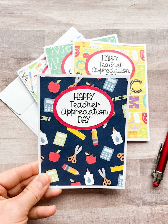 Ideas Para Tarjetas De Agradecimiento A Los Maestros Tarjeta Giratoria