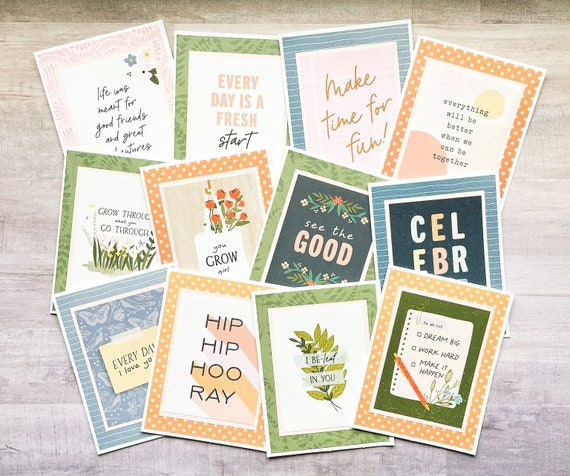 Set of 12 Encouragement Cards Motivational Notecards Cards - Etsy