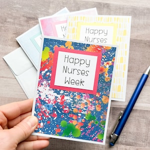 Happy Nurses Week Cards, Bulk Nurses Cards, Set of Healthcare Workers ...