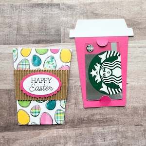 Easter Gift Card Holder, Coffee Cup Gift Card Holder, Gift for Easter ...
