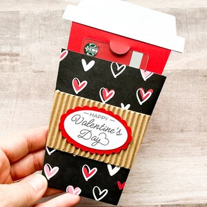 Happy Valentine's Day Gift Card Holder Coffee Cup Gift - Etsy