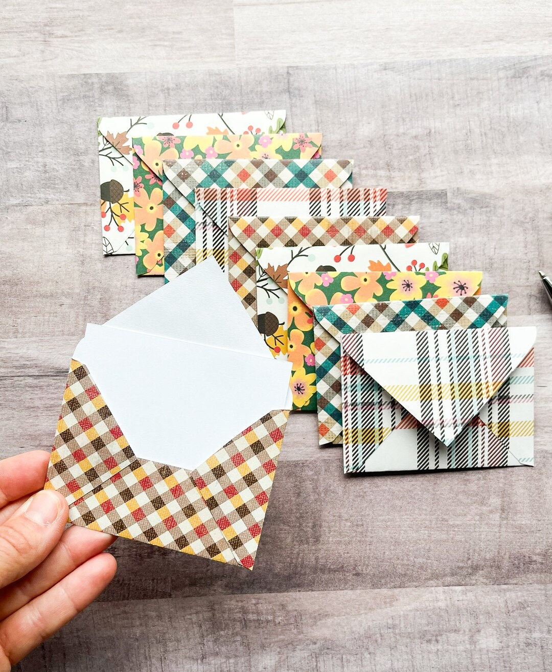 Mini Thank You Notes, Set of 10 Small Thank You Cards and Envelopes ...